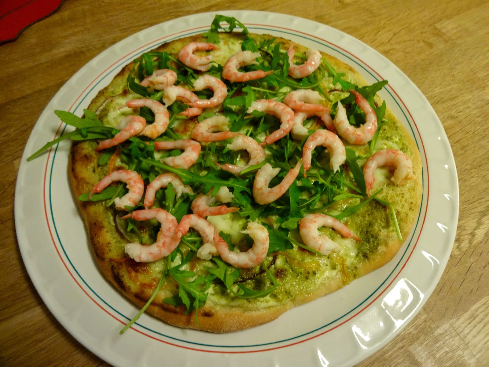 Edels Mat : Hvit pizza med reker ♫ Pizza Bianca